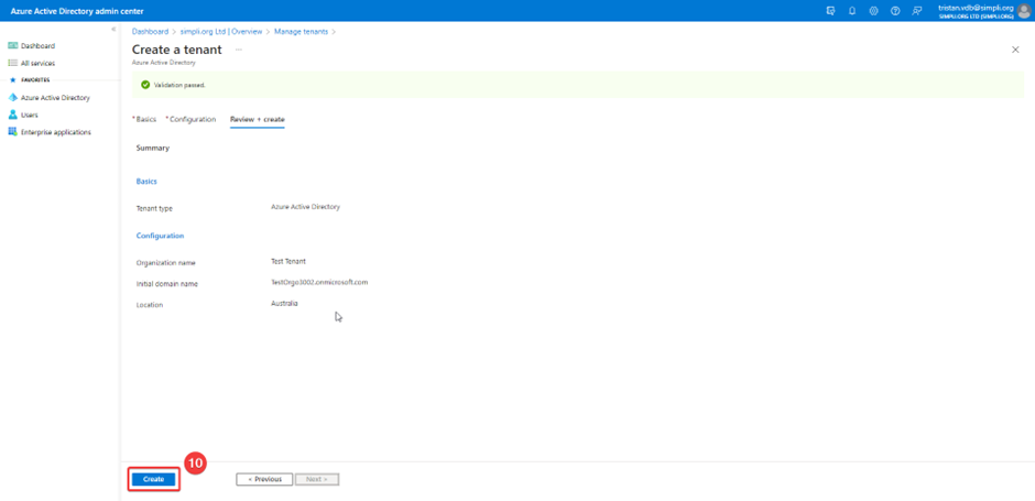 Setting up an Azure Tenant | Rapid Platform Docs