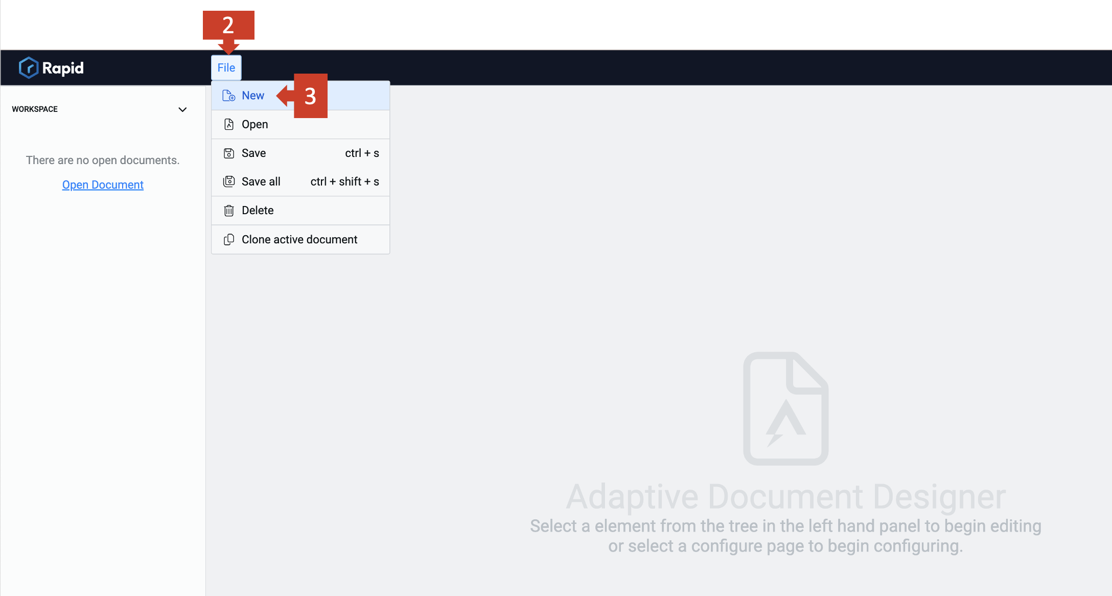 Creating a New Adaptive Document Form | Rapid Platform Docs