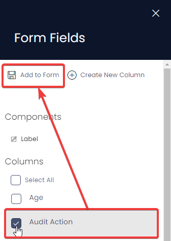 Adding a column's field to the Details and Create Pages | Rapid ...
