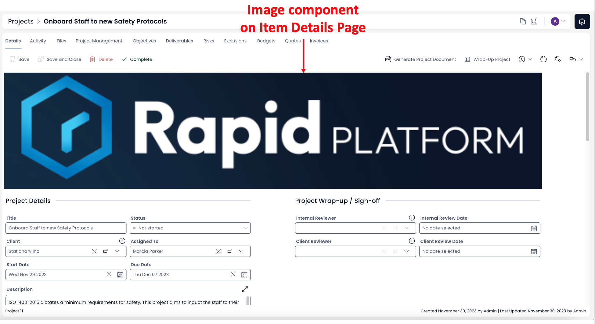 Image | Rapid Platform Docs