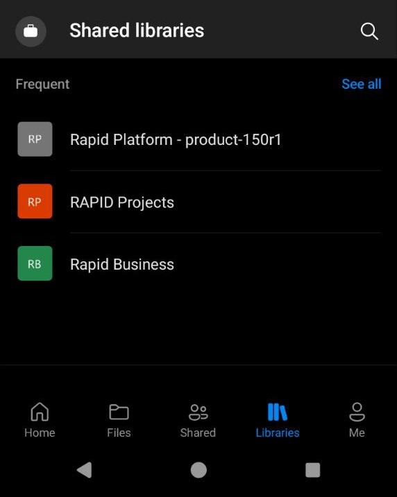 Managing files with OneDrive Mobile | Rapid Platform Docs