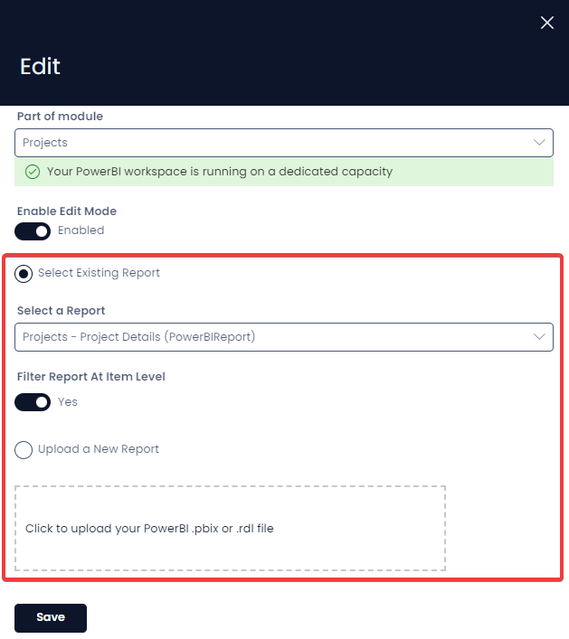 Item-Level PowerBI Reports | Rapid Platform Docs
