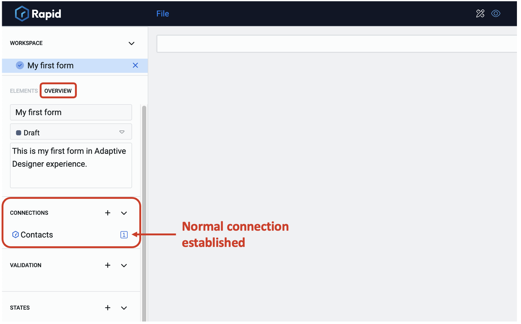 Connect to Data Tables | Rapid Platform Docs