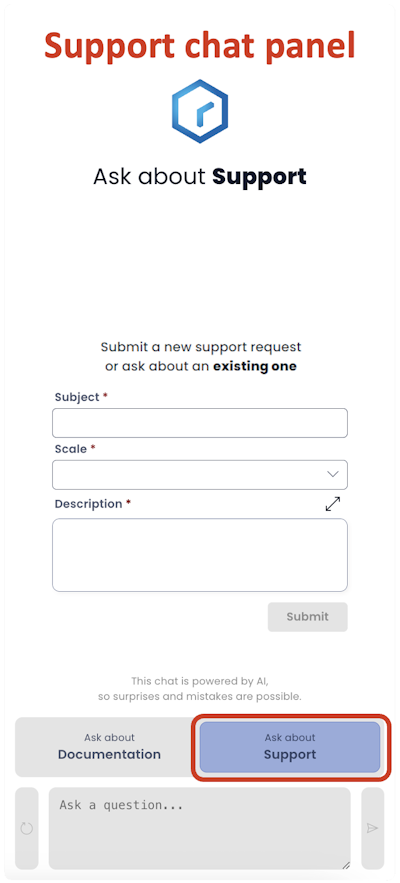 Creating a support requests | Rapid Platform Docs