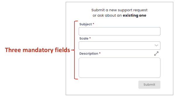 Creating a support requests | Rapid Platform Docs