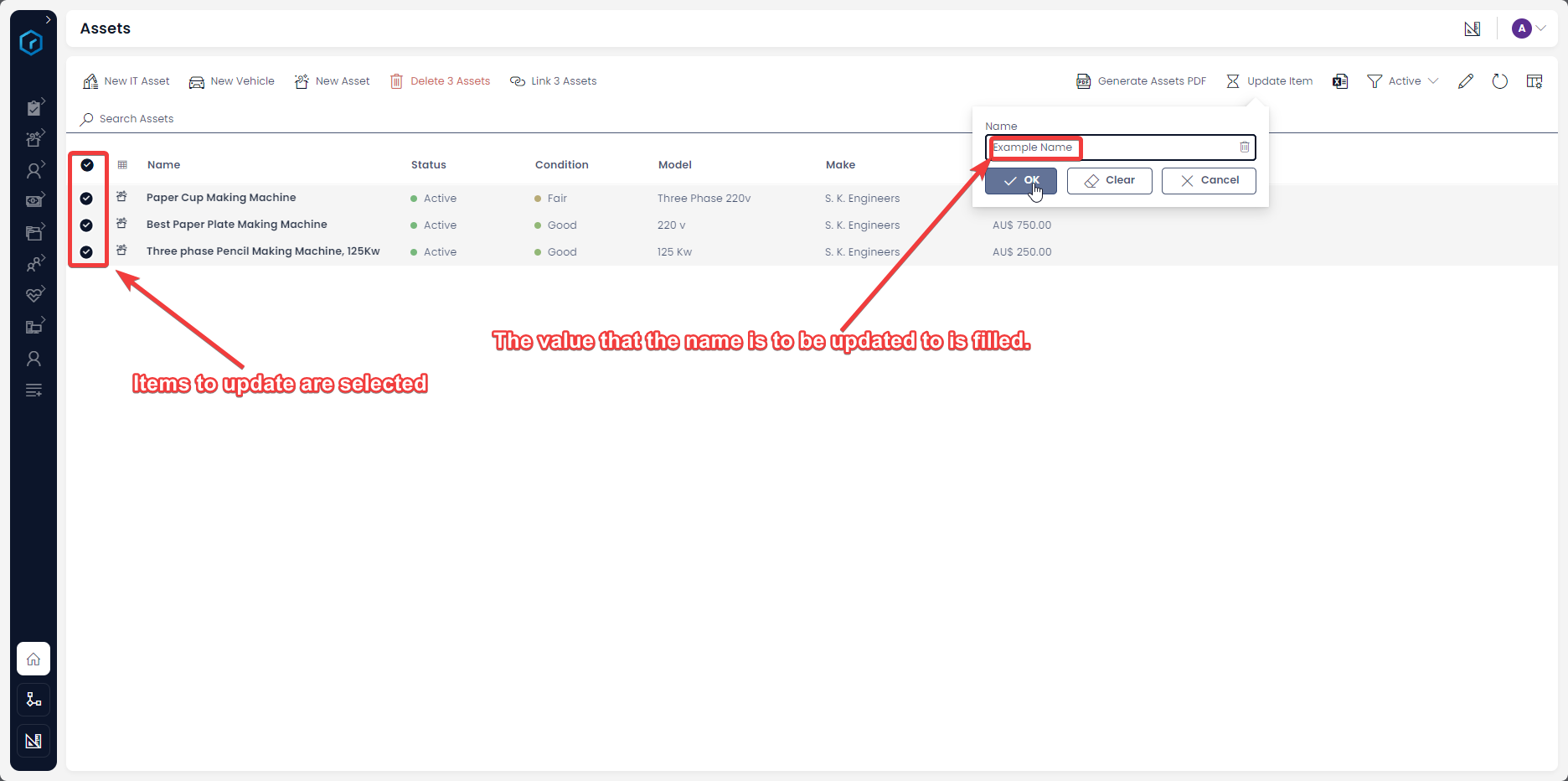 Menus | Rapid Platform Docs